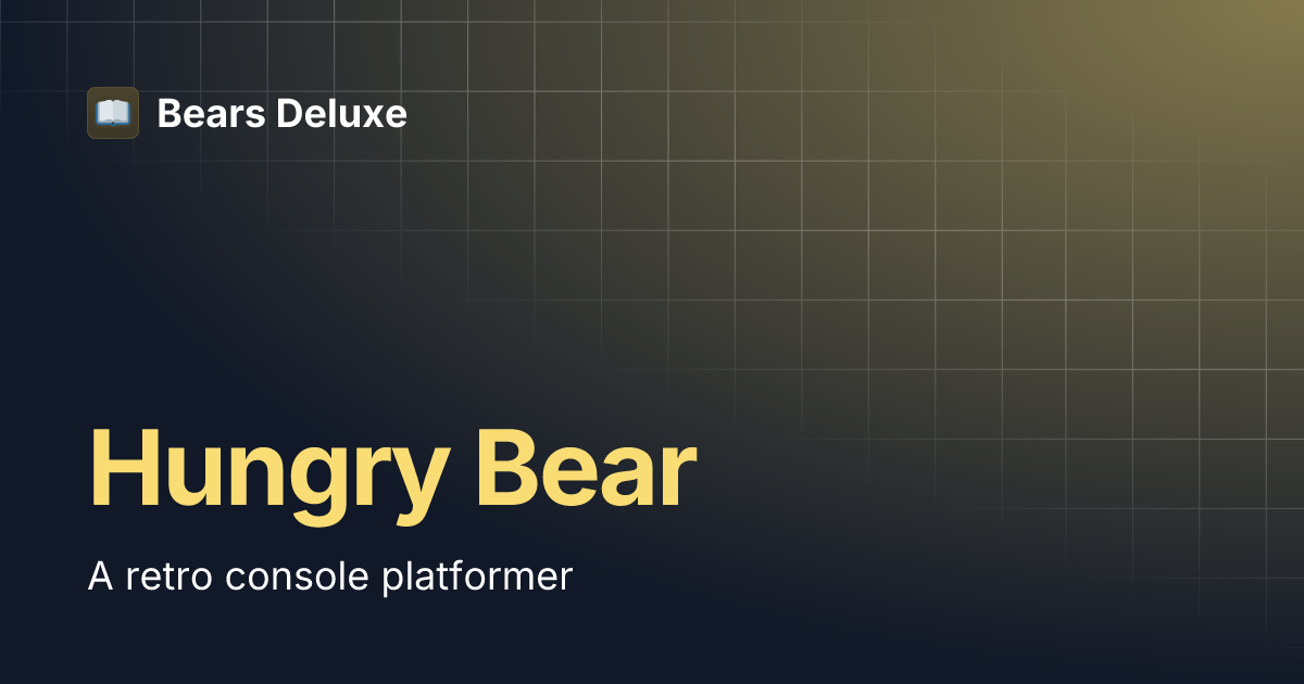 Hungry Bear | Bears Deluxe